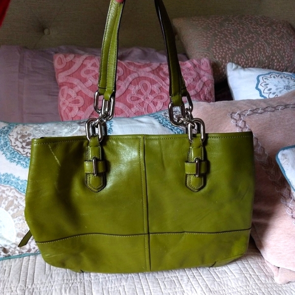 Coach | Bags | Chartreuse Multi Function Coach Jayden Carryall Double ...